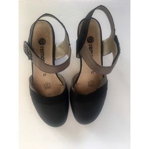 Remonte | Shoes | Remonte Leather Mary Jane Stacked Heel | Poshmark